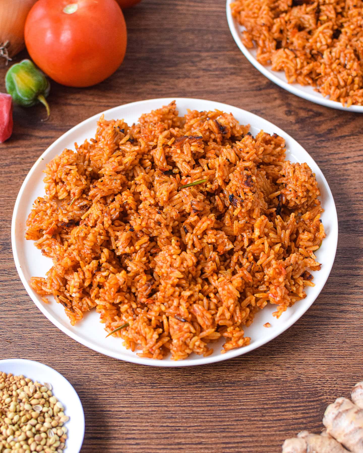 Simple Vegetarian Jollof Rice - Eat with Afia